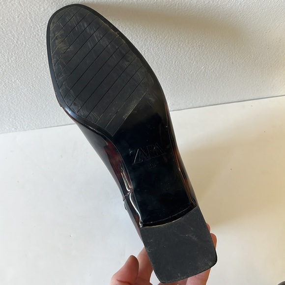 Zara | Shoes | Zara Tortoise Shell Vinyl Mod Style Boots | Poshmark